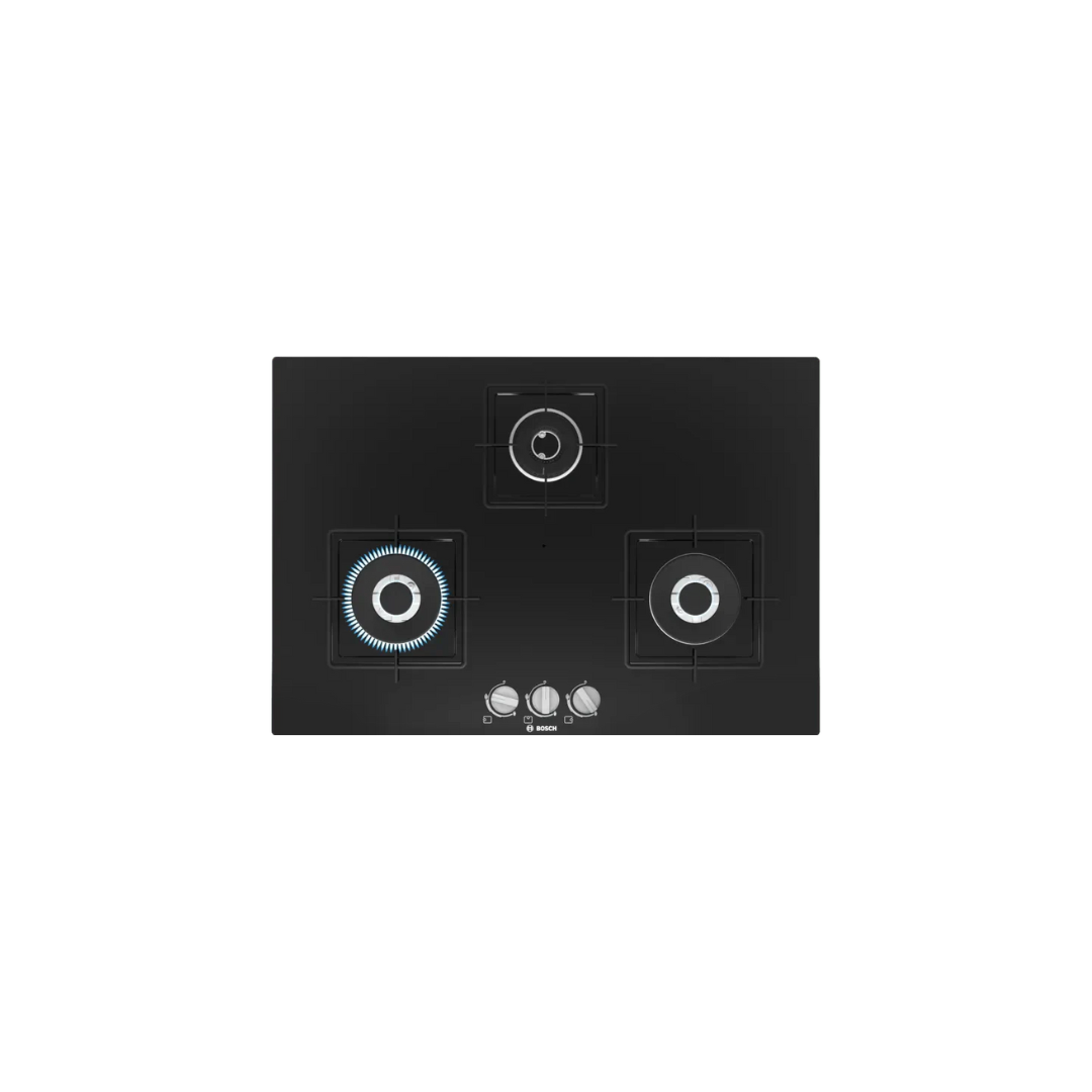 Bosch Series 4 Gas hob 75 cm Tempered glass, Black PND7B6B10I — General ...