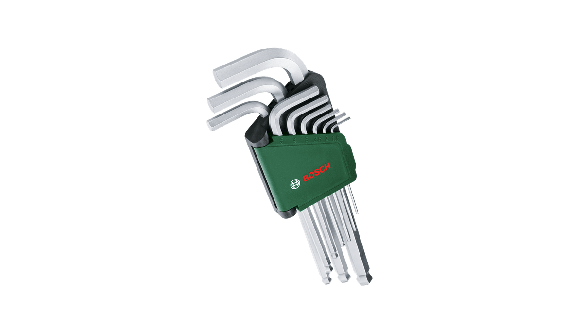 Bosch 9 Pcs 1.5-10mm Alloy Steel Hex Key Set HT-1600A032V1 — General Pumps
