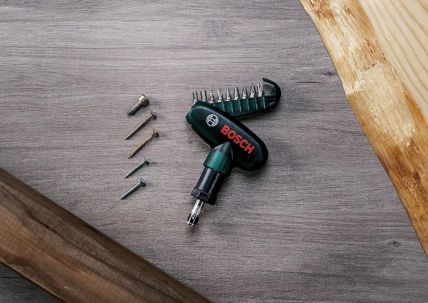 Bosch Ratchet Pocket Corded Screw Driver with 9 Screwdriver Bits 26070 ...