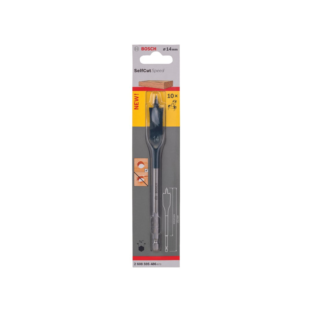 Bosch Self Cut Speed spade bit, hexagon 14 x 152 mm — General Pumps