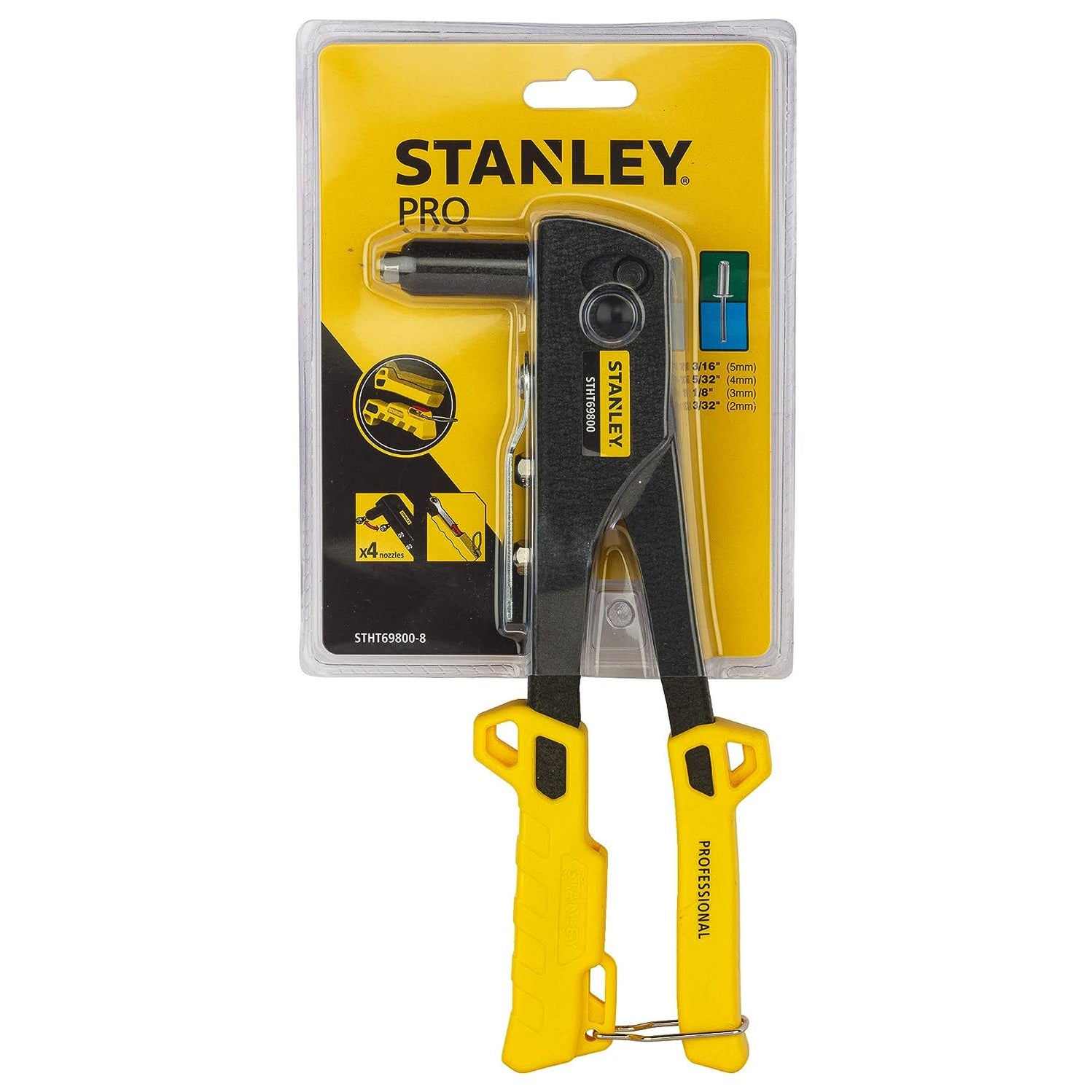 Stanley Heavy Duty Riveter Gun with 4 Nose Pieces STHT69800-8 — General ...
